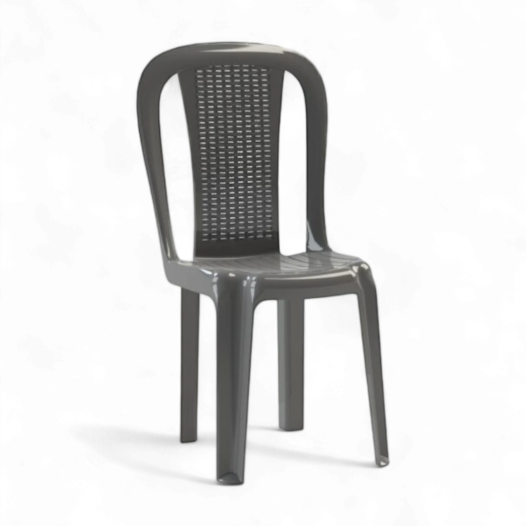 3M Plast Plastic Backrest Chair - Gray – Baytak 3ena
