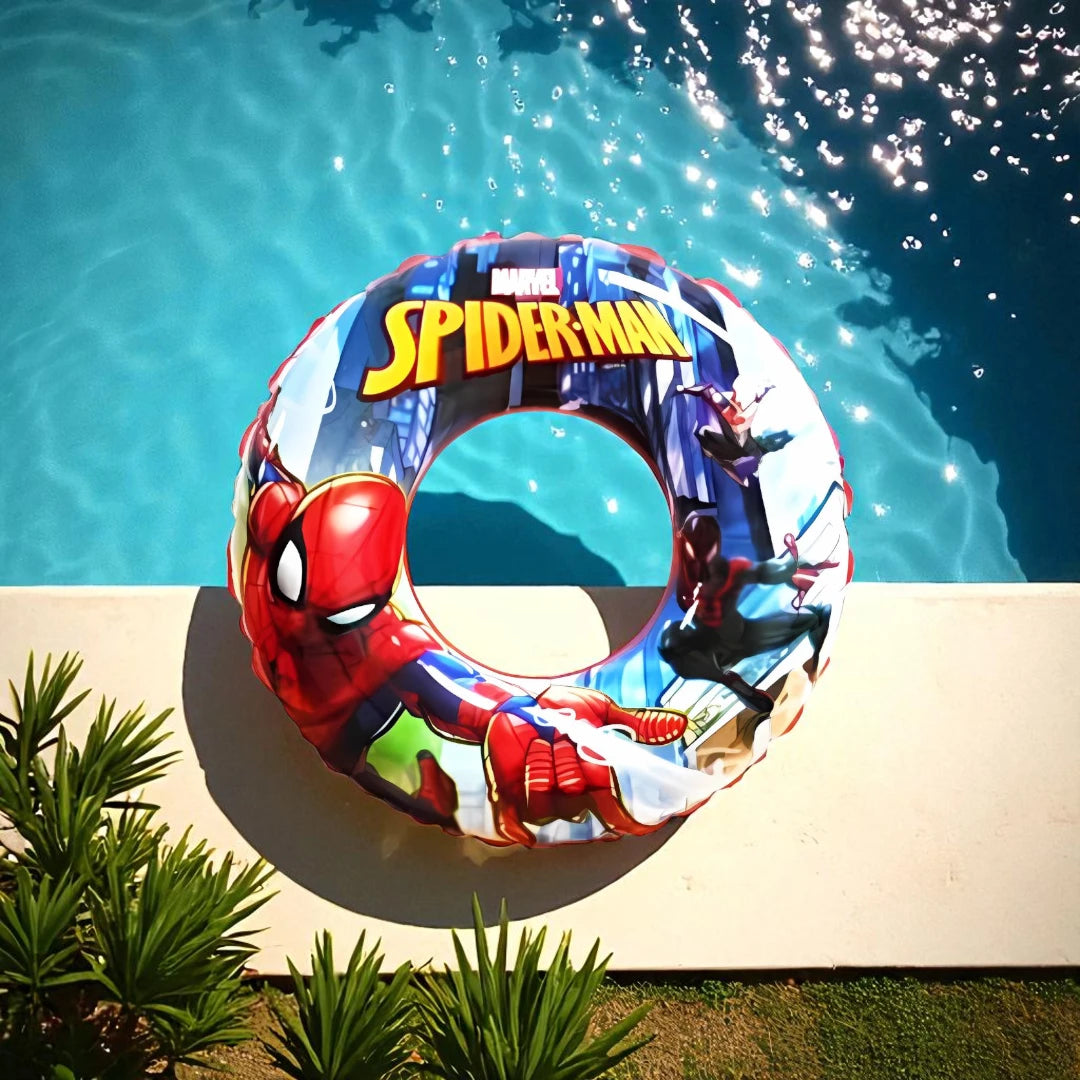 Marvel Spider-Man Inflatable Swim Ring – Kids Pool Float – Baytak 3ena